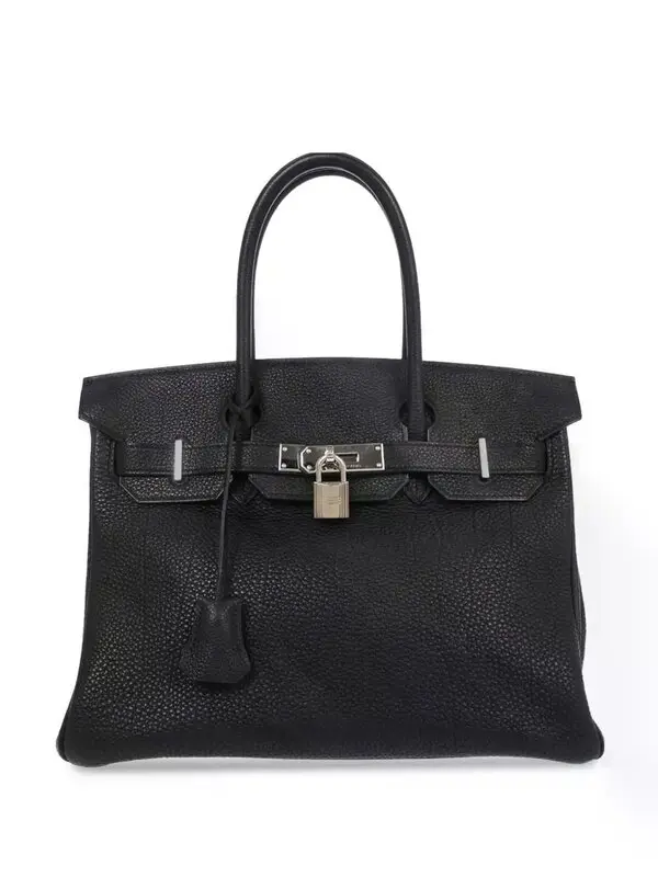 Hermès 2005 Togo Birkin 30 Tote Bag - Black
