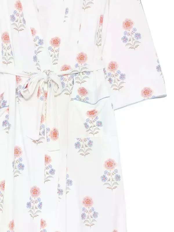 PIP STUDIO Floral-print Belted Dressing Gown