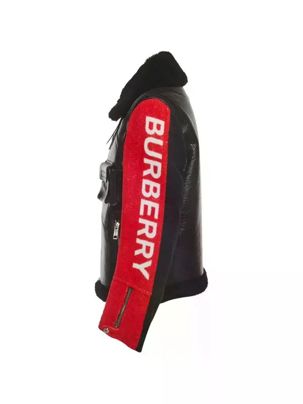Burberry Zip-up Leather Jacket