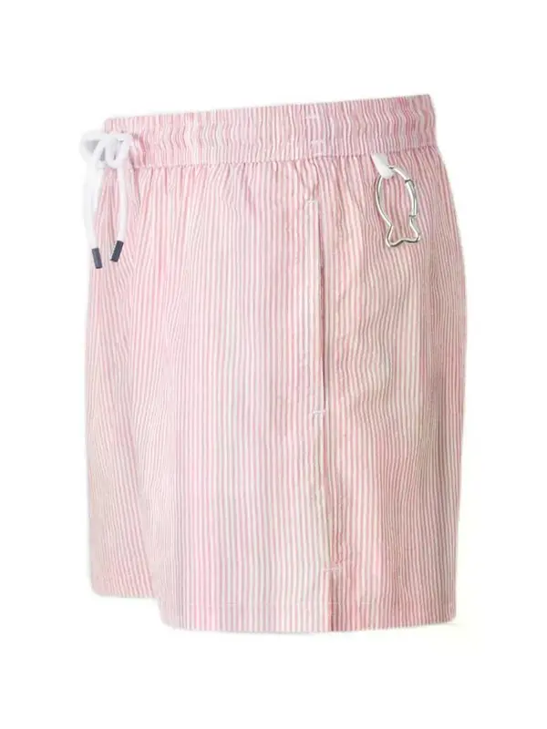 Fedeli Madeira Seersucker Striped Swim Shorts