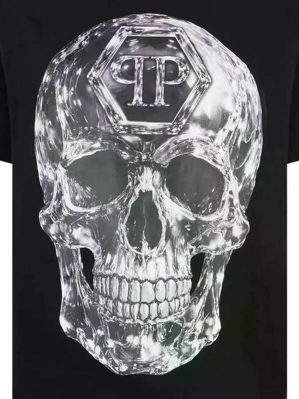 Philipp Plein Jersey T-shirt Glass Skull