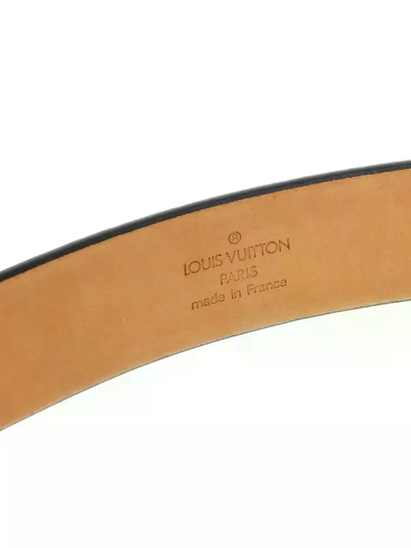 LOUIS VUITTON 2004 Square Buckle Leather Belt
