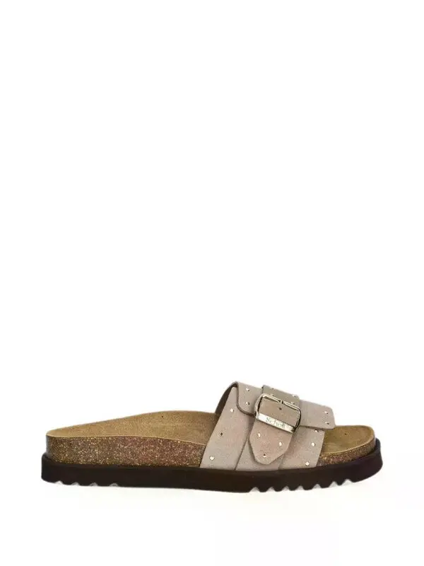DR. SCHOLL'S SHOES Studded Buckle-fastening Slides - Neutrals