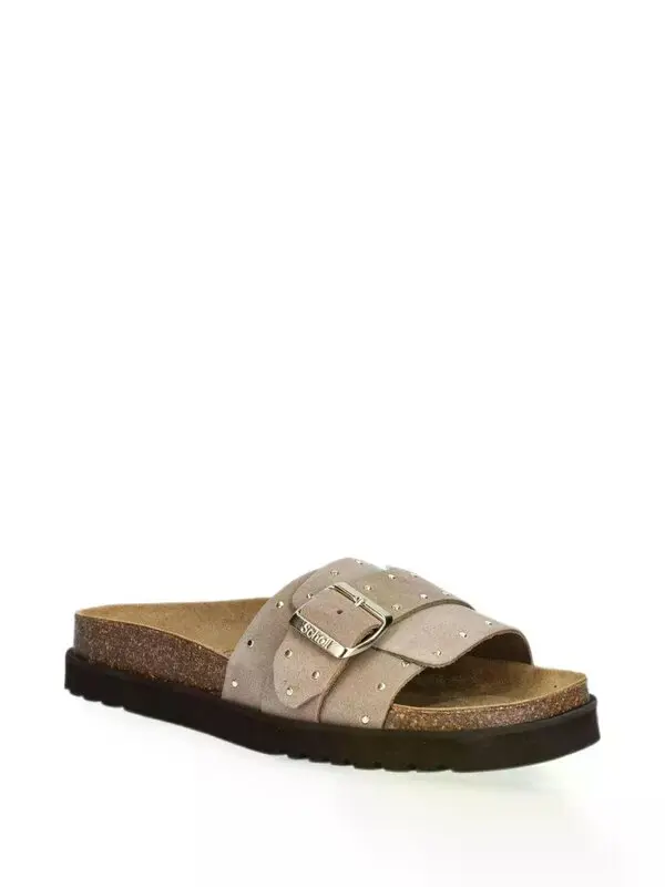 DR. SCHOLL'S SHOES Studded Buckle-fastening Slides