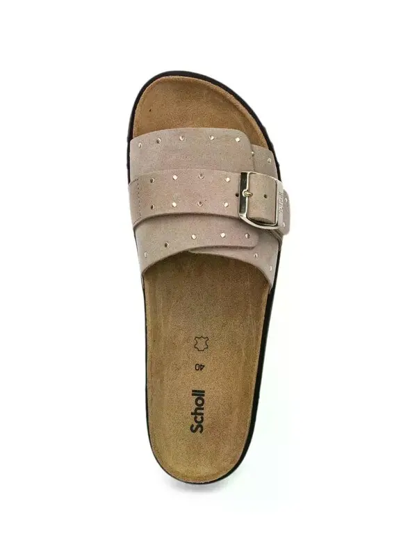 DR. SCHOLL'S SHOES Studded Buckle-fastening Slides