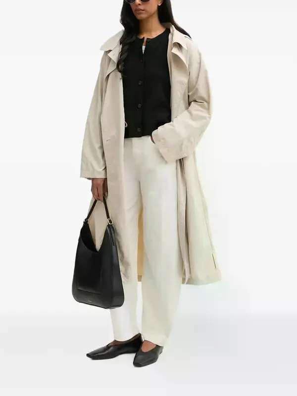 Marc O'polo Double-breasted Hooded Coat - Neutrals