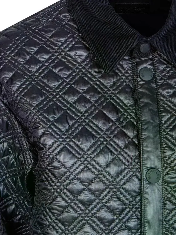 Moncler Quilted Corduroy-collar Shirt