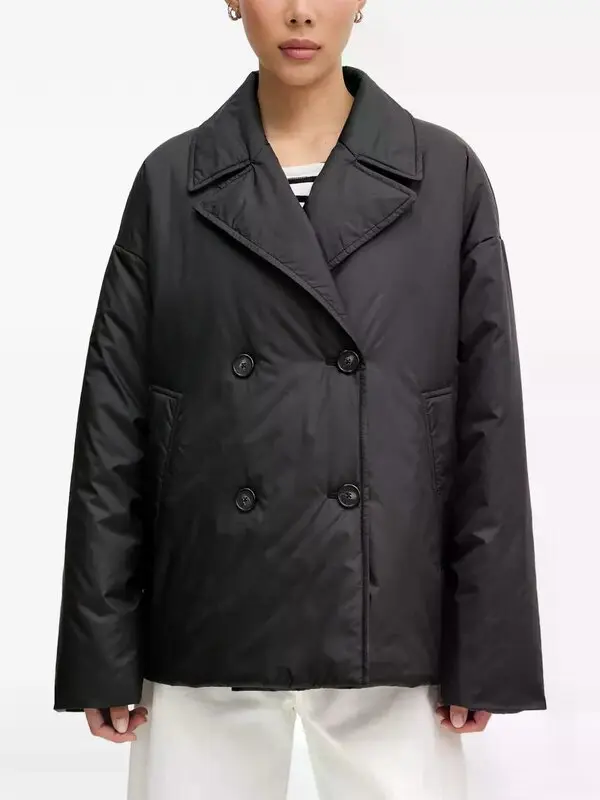Marc O'polo Double-breasted Padded Jacket - Black