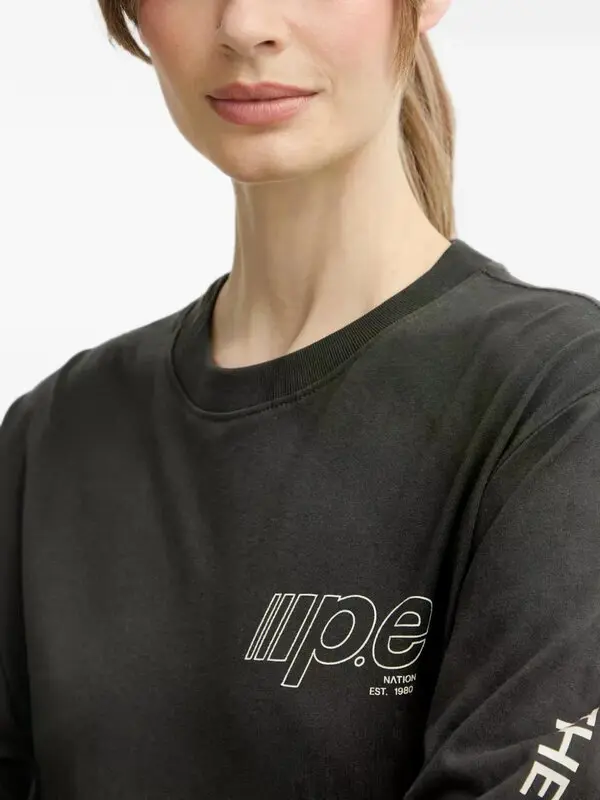 P.E Nation Logo-print Long-sleeve T-shirt