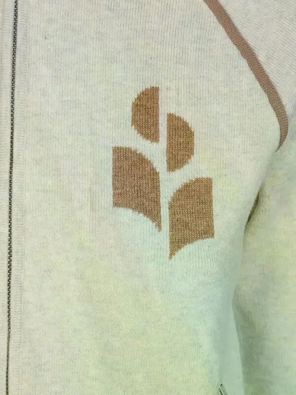 Isabel Marant Étoile Logo-intarsia Zip-up Cardigan
