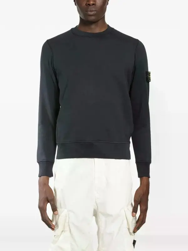 Stone Island Logo-patch Sweatshirt - Blue
