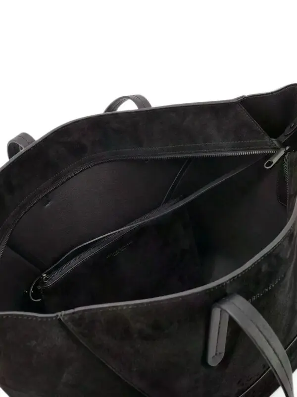 Brunello Cucinelli Suede Panelled Tote Bag - Black