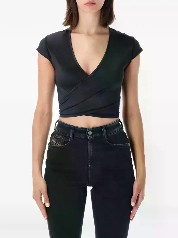 DIESEL® Wrap-style Cropped Top