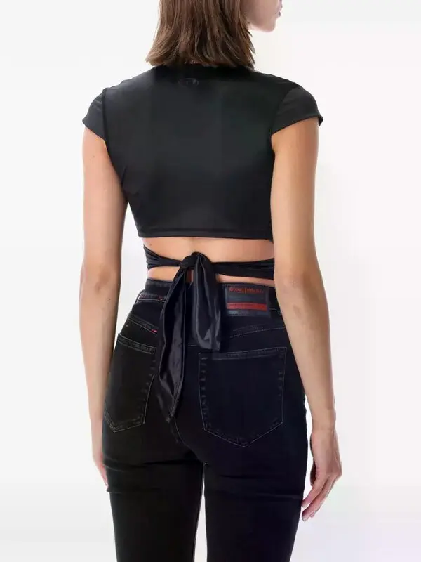 DIESEL® Wrap-style Cropped Top