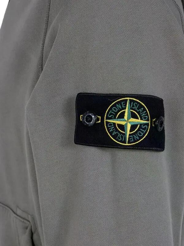 Stone Island Logo-patch Zip-up Hoodie