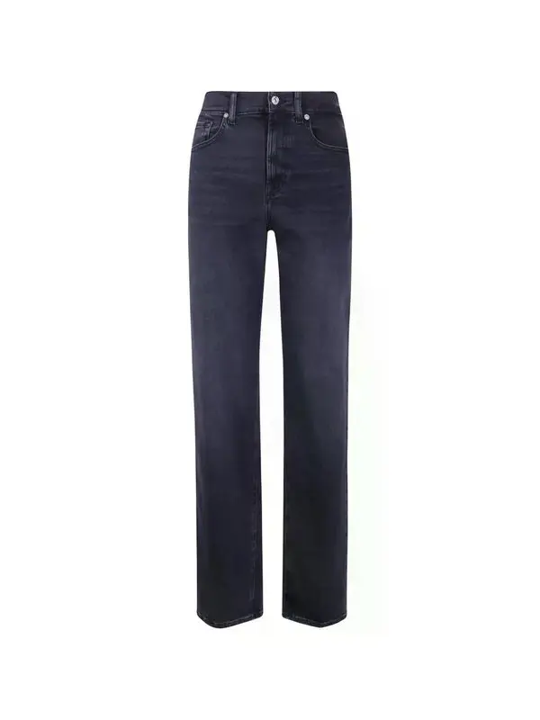 7 For All Mankind Stovepipe Wide-leg Jeans - Grey