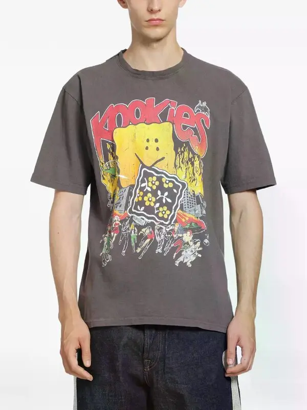Kapital Graphic-print T-shirt - Grey
