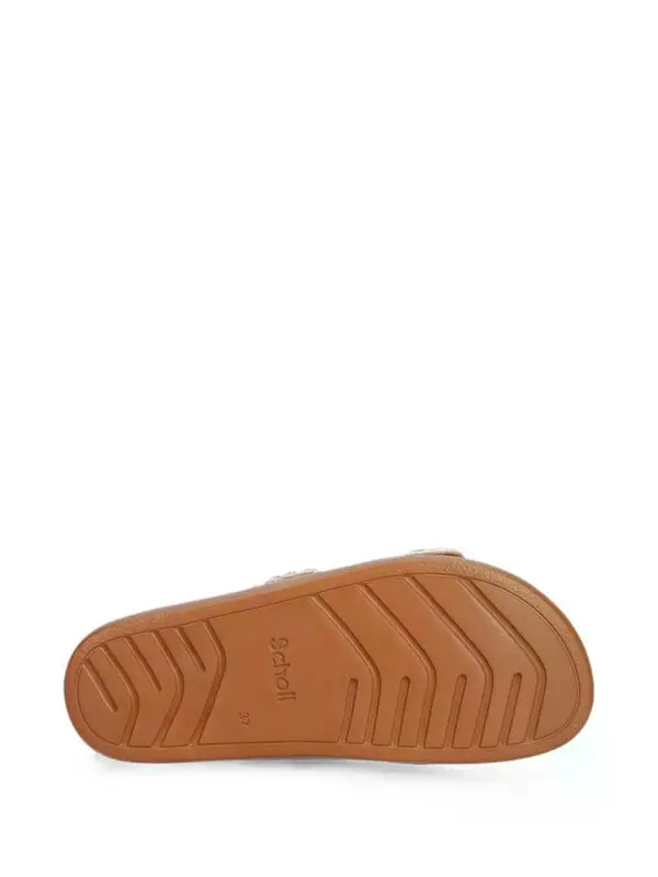 DR. SCHOLL'S SHOES Buckle-fastening Animal-print Slides