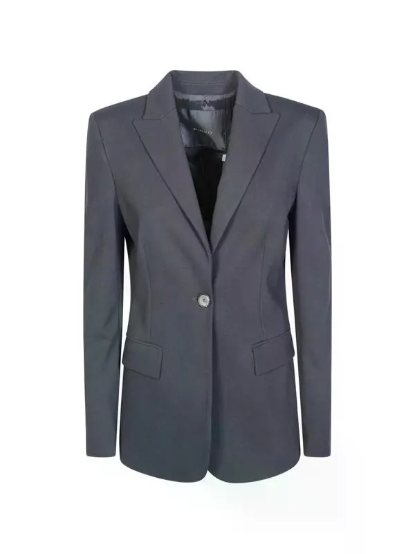 Pinko Single-breasted Peak-lapels Blazer - Grey