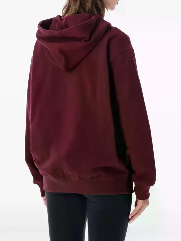 Adidas Embroidered Logo Hoodie - Red