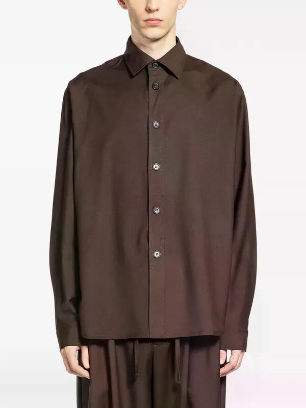 ROSE BURRITO Virgin Wool Overshirt