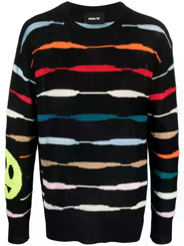 BARROW Logo-print Detail Jumper - Black