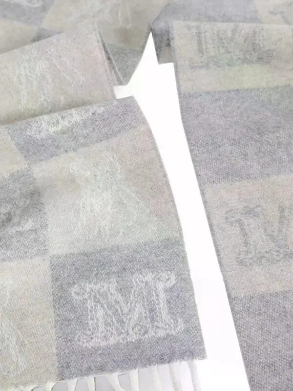 Max Mara Checkered Monogram Scarf