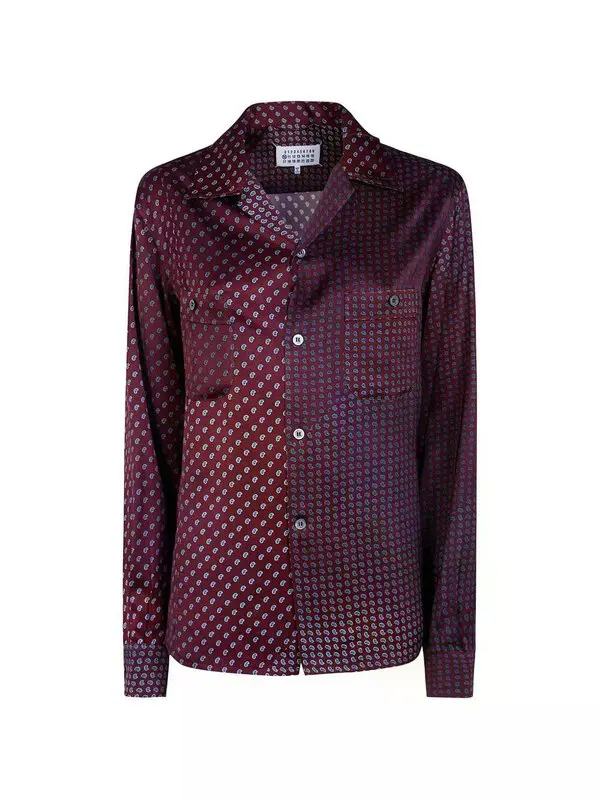 MAISON MARGIELA Paisley-print Button-up Shirt - Red