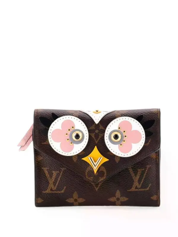 LOUIS VUITTON Victorine Wallet Limited Edition Lovely Birds Monogram Canvas Small Wallets - Brown