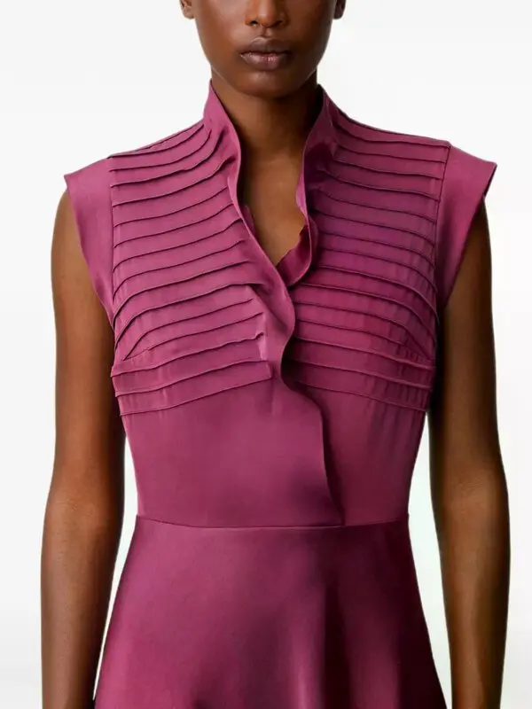 Claudie Pierlot Ruffled Pleated Dress