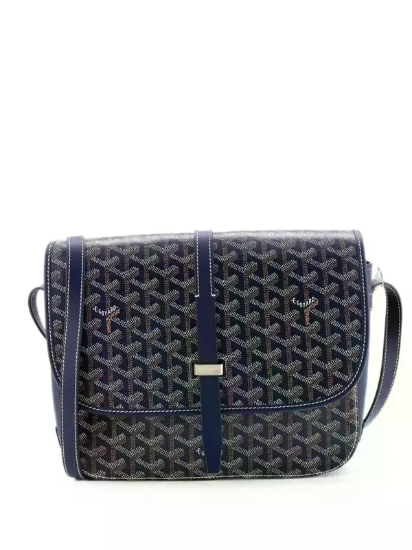 Goyard Belvedere Ii Messenger Bag Coated Canvas Mm Crossbody Bag - Blue