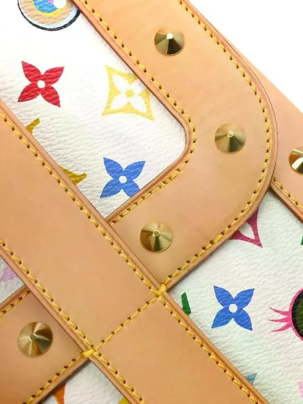 LOUIS VUITTON X Takashi Murakami 2003 Eye Love Monogram Tote Bag - White
