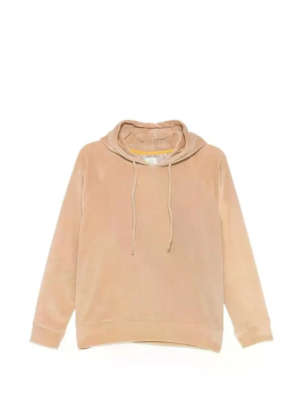 PIP STUDIO Velour Raglan-sleeve Hoodie - Neutrals