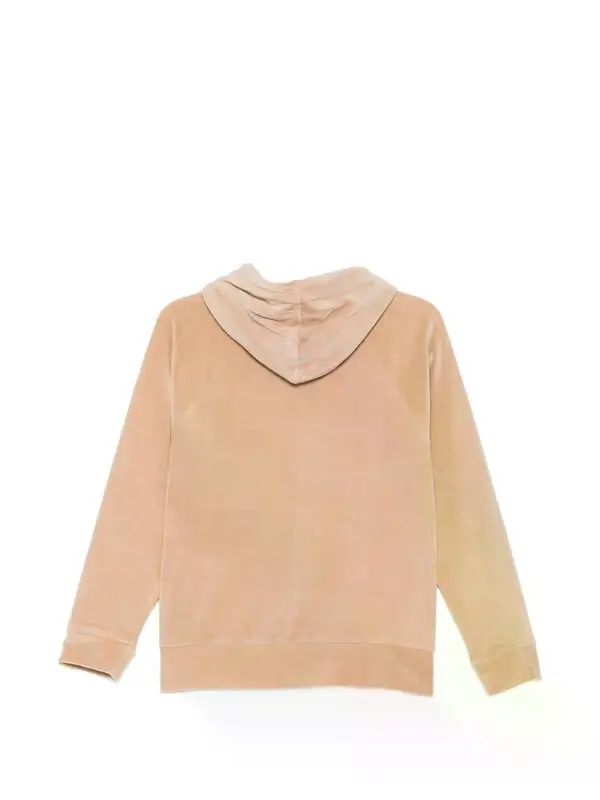 PIP STUDIO Velour Raglan-sleeve Hoodie