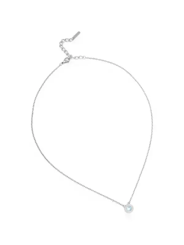 TRUSSARDI Logo-engraved Necklace - Silver
