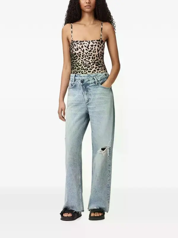 ALLSAINTS Court Leopard-print Ruched Swimsuit