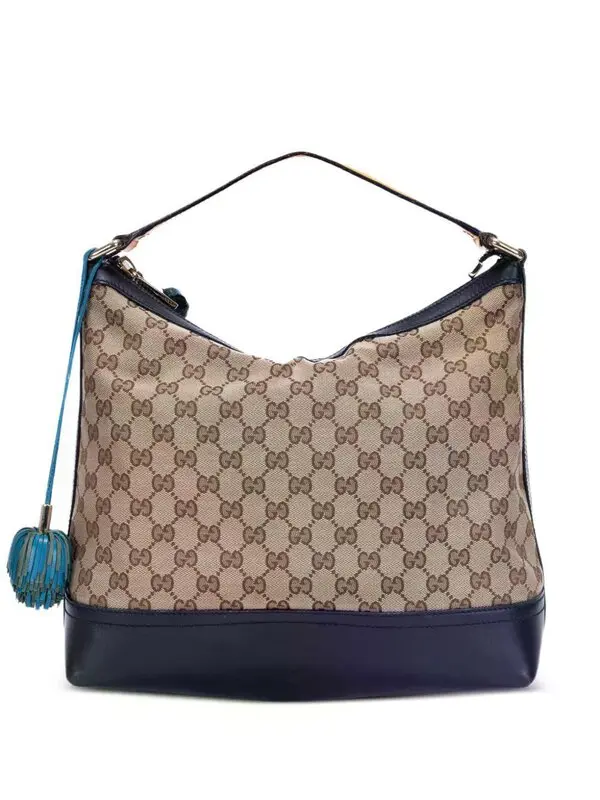 Gucci Gg Monogram Shoulder Bag - Neutrals