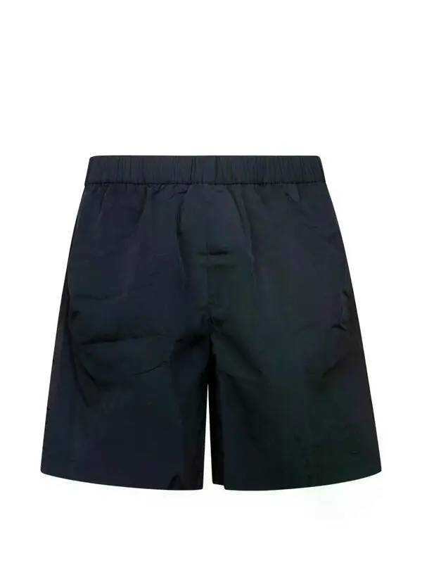 Moncler Logo-patch Elasticated-waist Swim Shorts - Blue