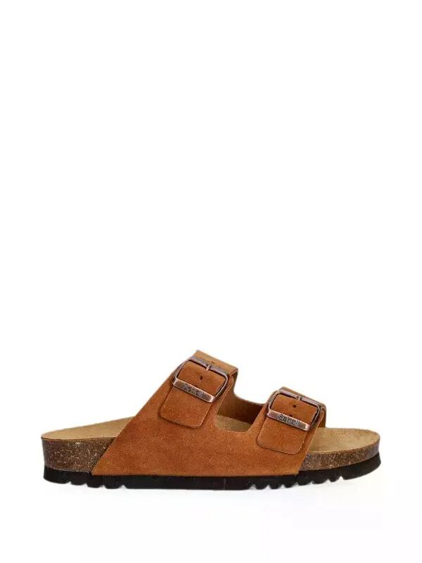 DR. SCHOLL'S SHOES Double Buckle-strap Slides - Orange