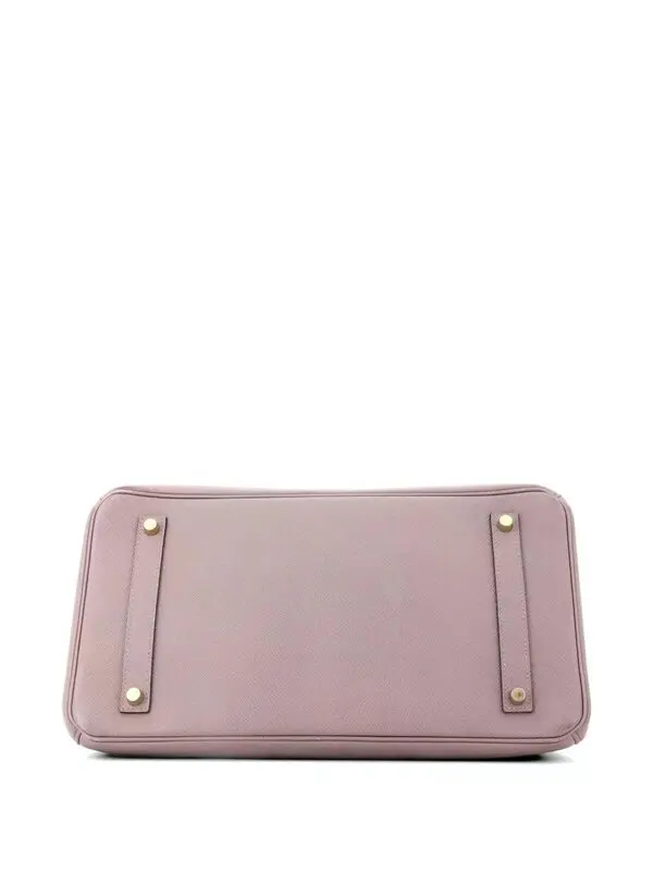 Hermès Birkin Handbag Epsom With Gold Hardware 35 Satchel - Grey