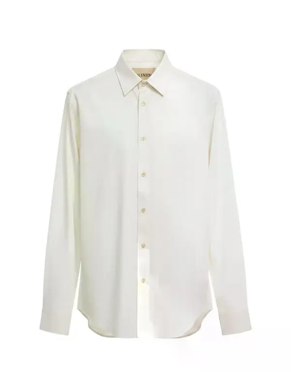 Valentino Garavani Long-sleeve Button-up Shirt - Neutrals