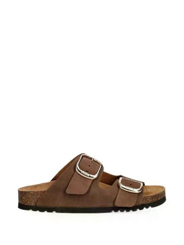 DR. SCHOLL'S SHOES Noelle Buckle-fastening Slides - Brown