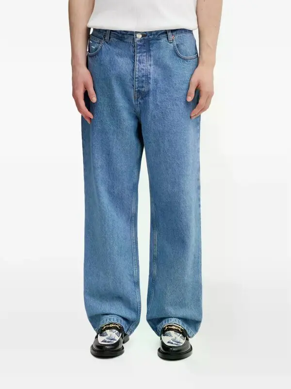 Filling Pieces Logo-embroidered Carpenter Jeans