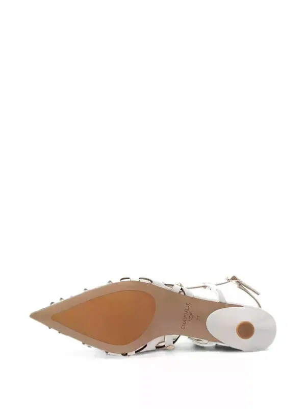 EMANUELLE VEE Stud-embellished Cage Sandals