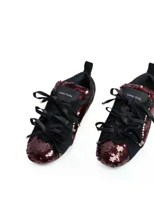 Simone Rocha Ballerina Grip Sequin-embellished Sneakers