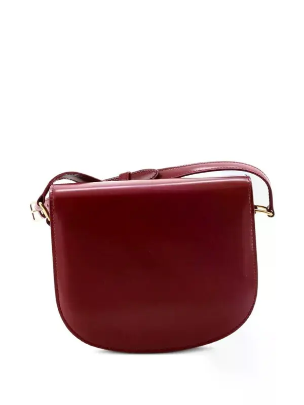 Celine Triomphe Besace Cléa Shoulder Bag - Red