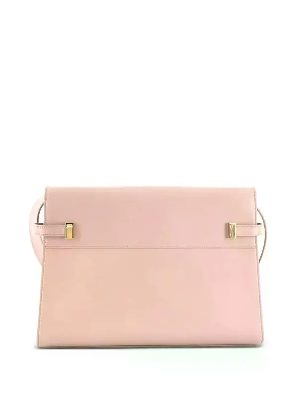 Saint Laurent Manhattan Leather Medium Shoulder Bag - Neutrals