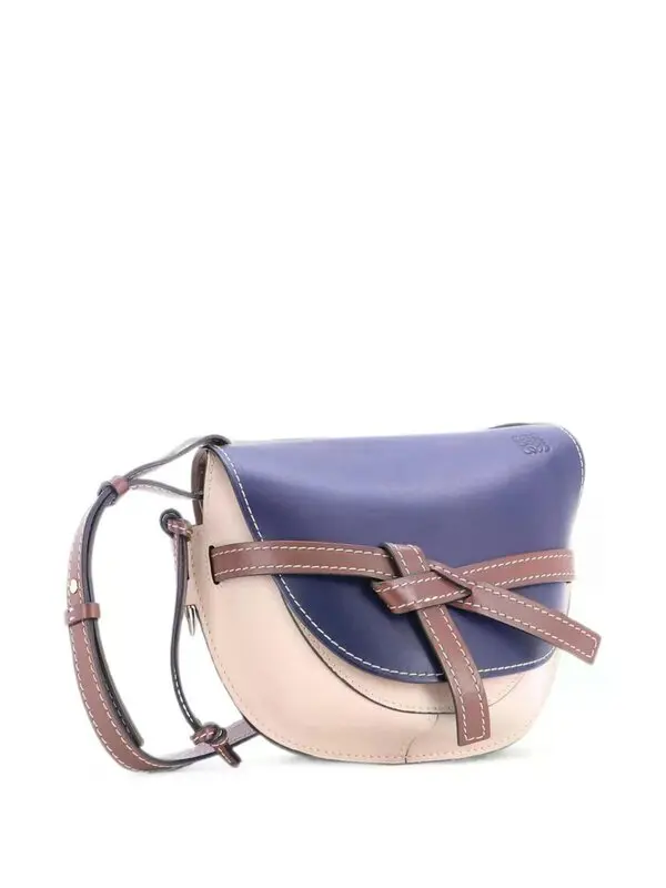 Loewe Gate Shoulder Bag Leather Small Crossbody Bag - Blue