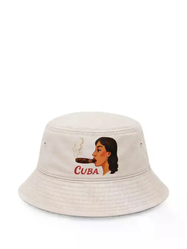 MELT Graphic-print Bucket Hat - Neutrals