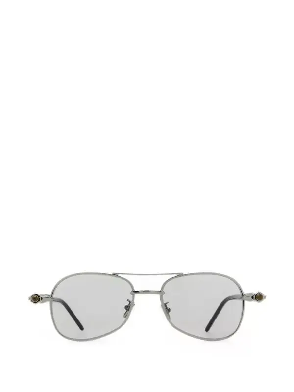 KUBORAUM P75 Pilot-frame Sunglasses - Silver